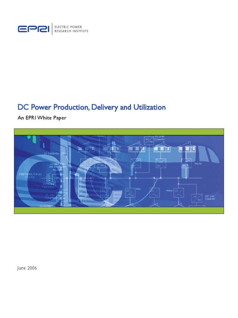 EPRI DCpower June2006 | PDF | High Voltage Direct Current | Power Supply