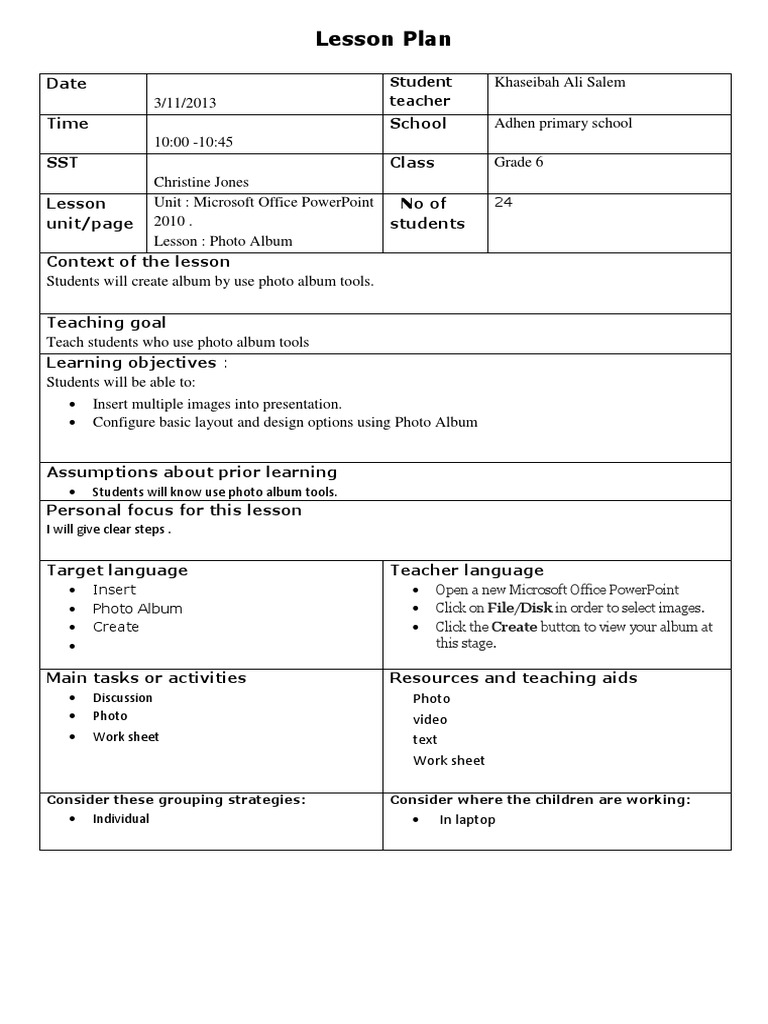 3 Lesson Plan | PDF