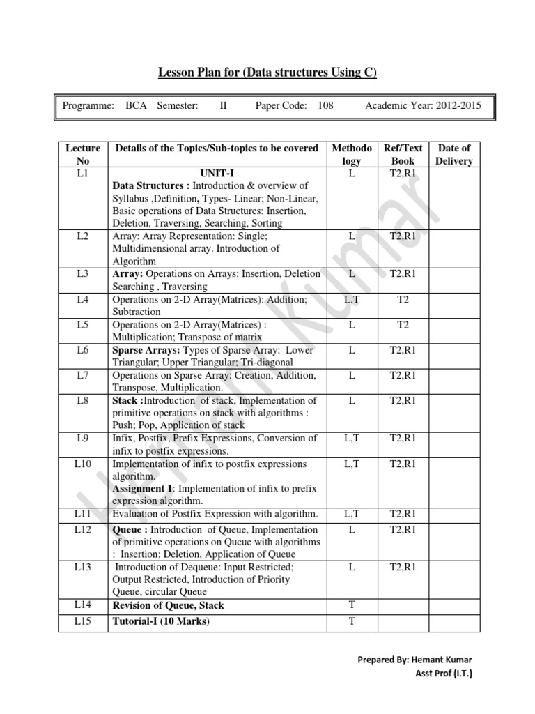 Bca-108 DS | PDF | Matrix (Mathematics) | Queue (Abstract Data Type)