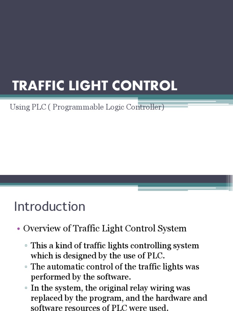 Traffic Light Control | PDF | Programmable Logic Controller | Traffic Light