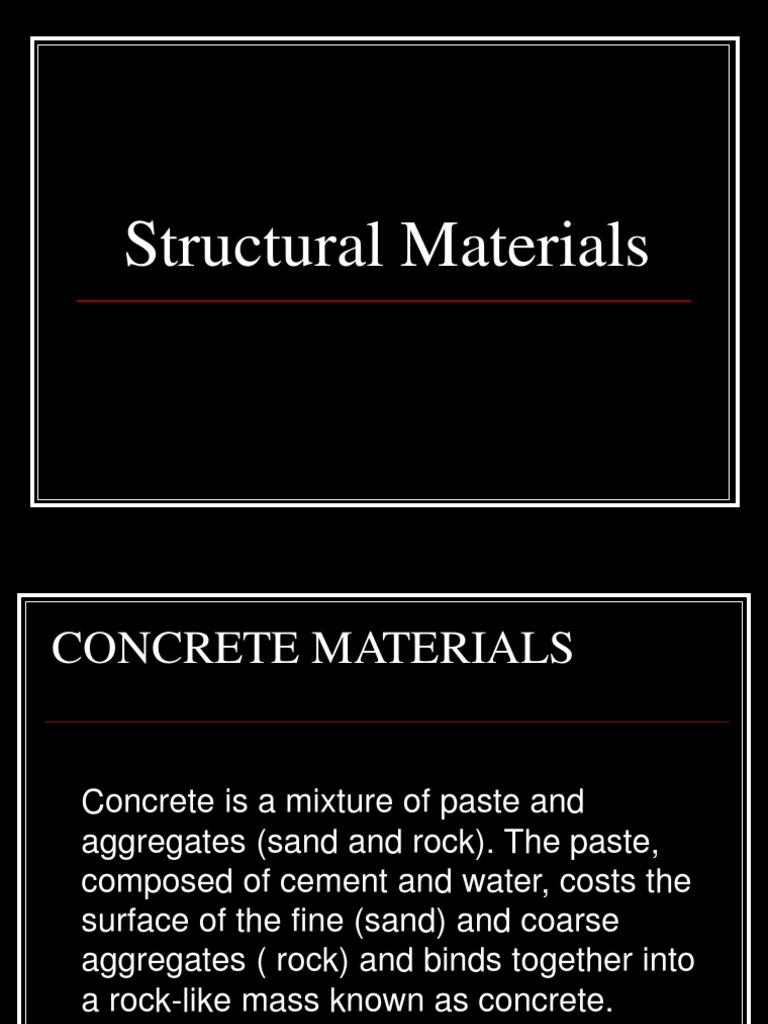 Structural Materials PDF | PDF | Construction Aggregate | Strength Of ...