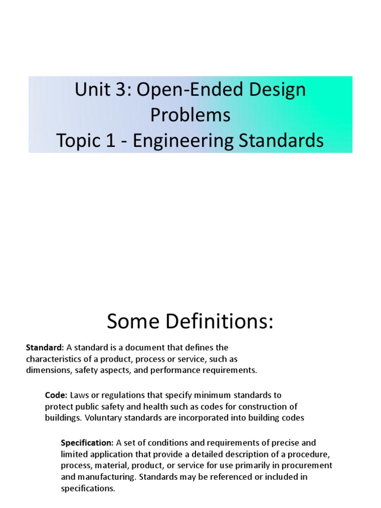 Engineering Standards | PDF