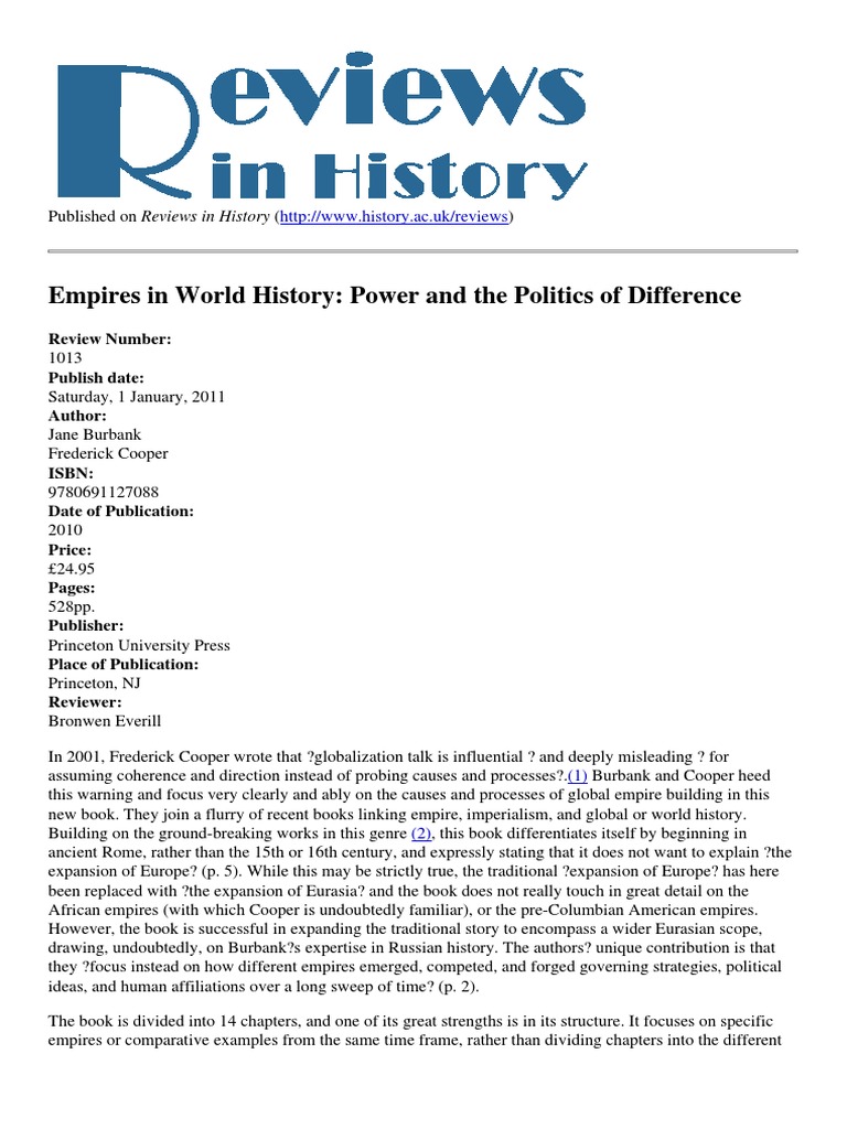 Empires in World History Overview | PDF | Colonialism | British Empire
