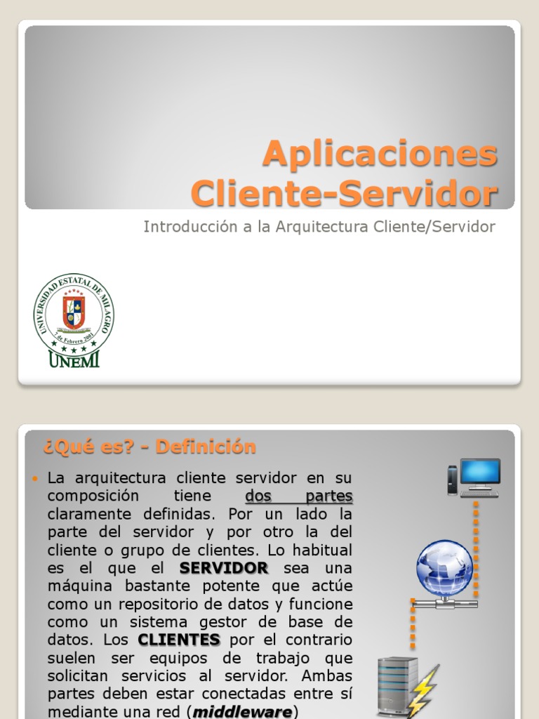 Aplicaciones Cliente Servidor | PDF | Modelo cliente-servidor ...