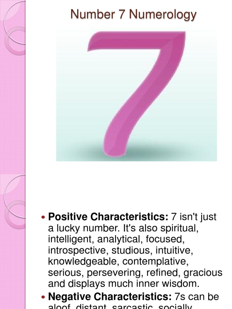 Number 7 Numerology | Download Free PDF | Contentment | Mind