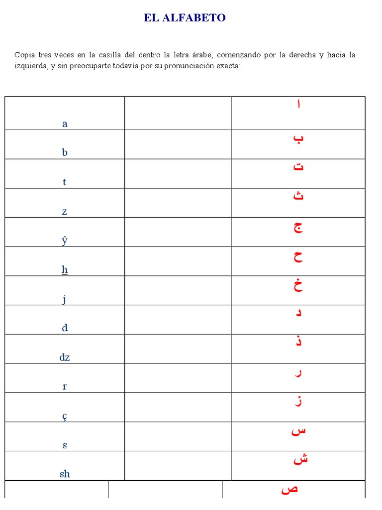 Libro del Alfabeto Árabe.pdf | Vocal | Arábica