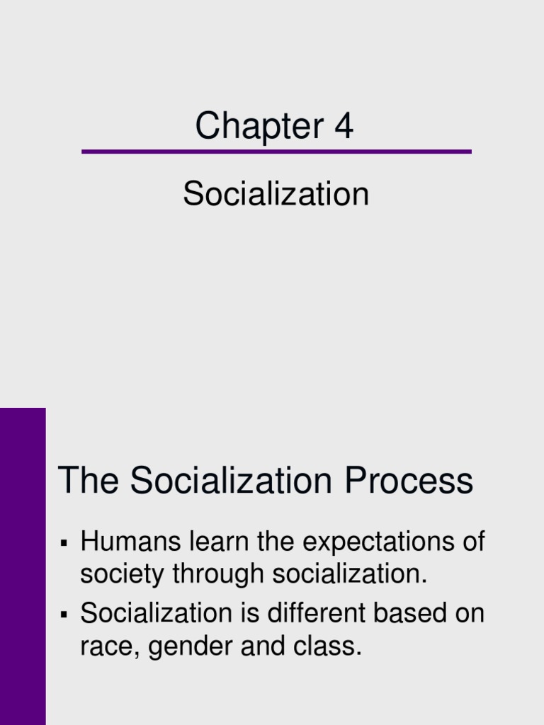 Socialization | PDF | Socialization | Self Concept