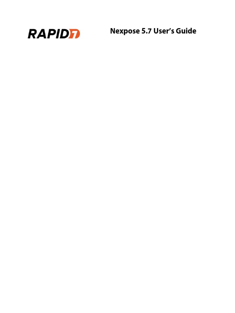 NeXpose User Guide | PDF | Proxy Server | Command Line Interface