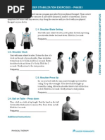 Y-W-T Scapular Exercises | PDF