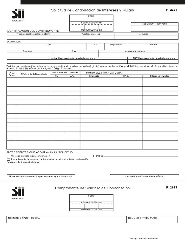 Www.sii.Cl Formularios Imagen F2667