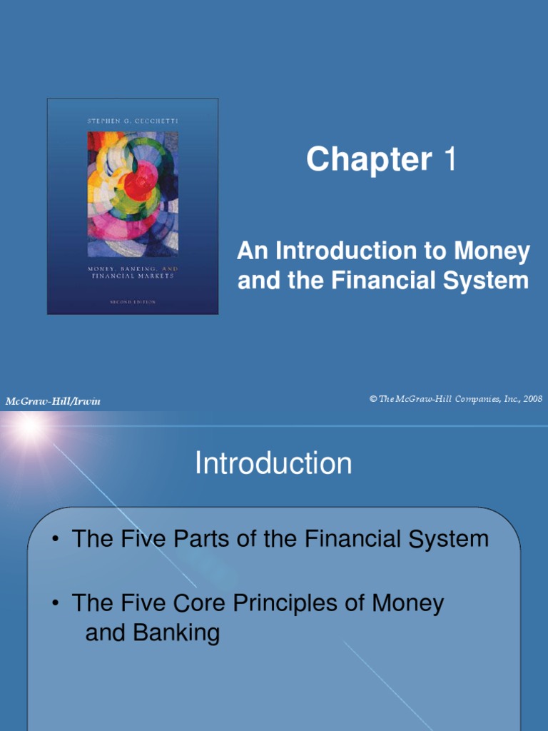 An Introduction To Money and The Financial System: Mcgraw-Hill/Irwin ...