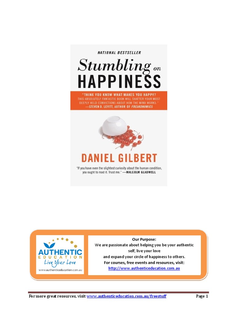 Stumbling On Happiness | PDF | Happiness | Perception