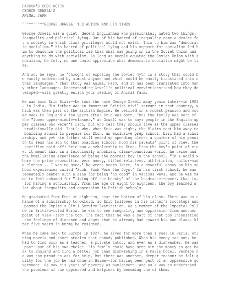 Animal Farm | PDF | Leon Trotsky | Vladimir Lenin