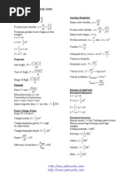 STPM Physics Formulas and Constants | PDF | Science & Mathematics