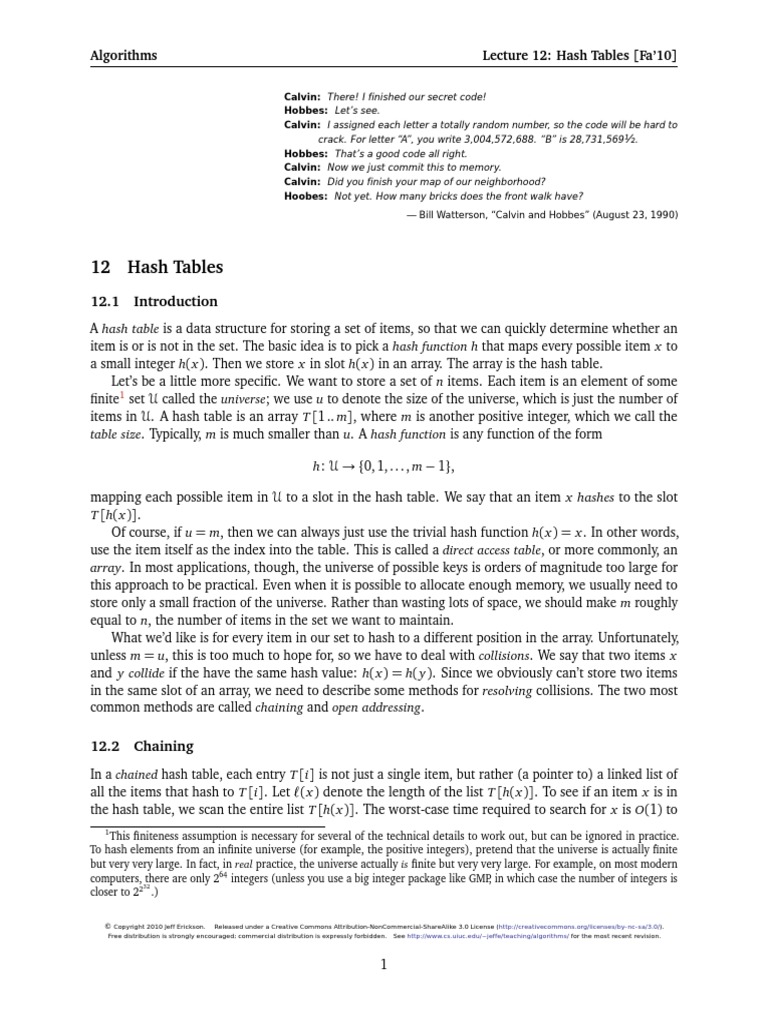 12 Hashing | PDF | Applied Mathematics | Algorithms And Data Structures 12 Hashing | PDF | Applied Mathematics | Algorithms And Data Structures