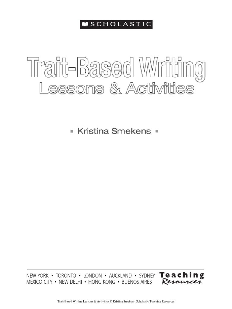 Trait Based Writing | PDF | Semiotics