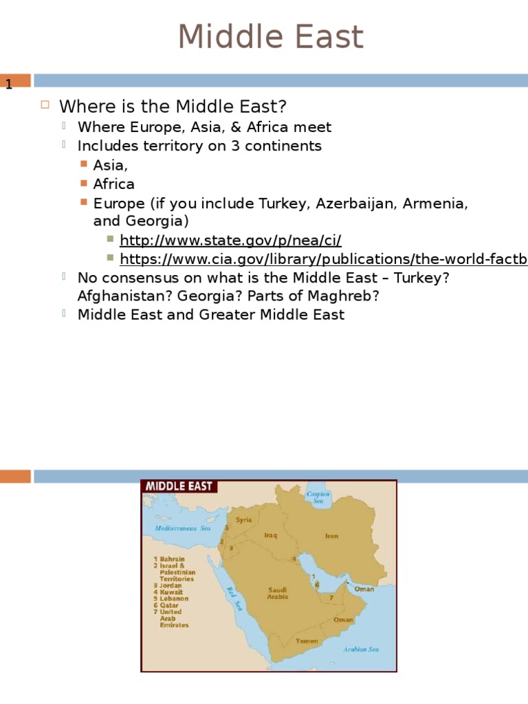Middle+East+ +Part+1.Pptx 1 | PDF | Middle East | Asia
