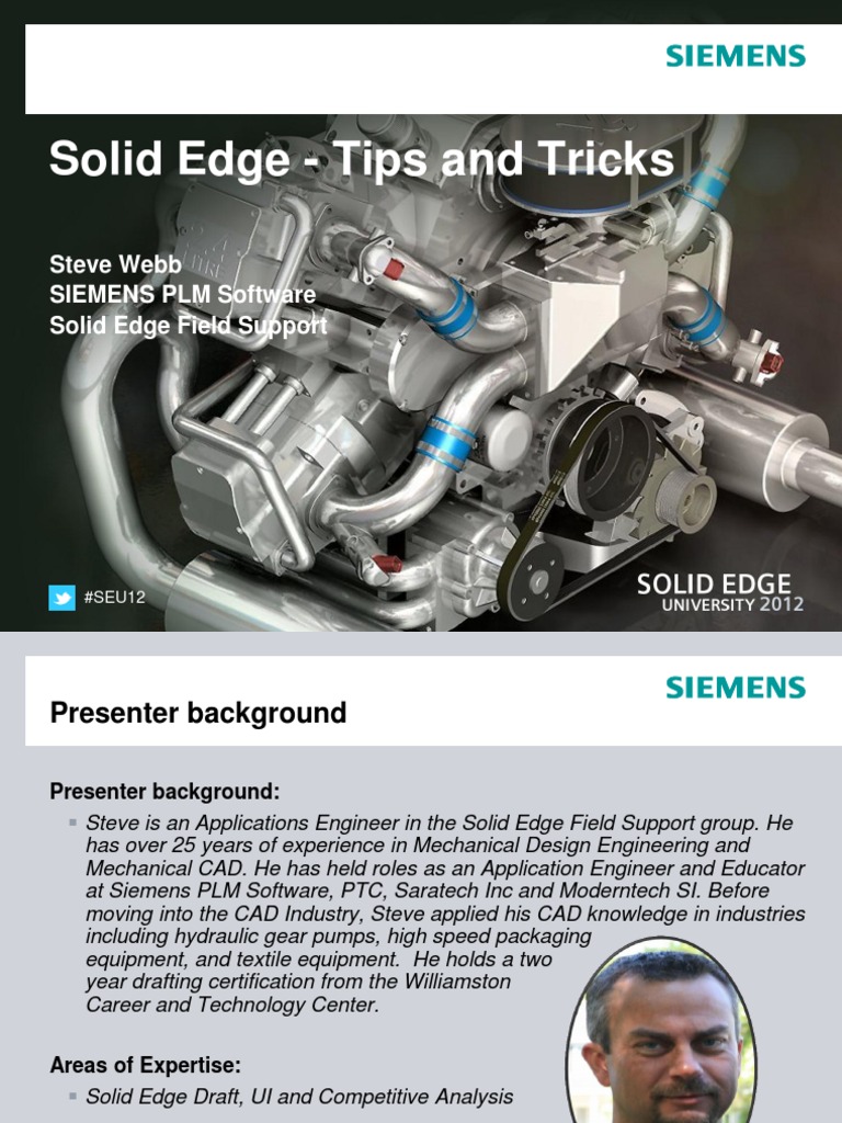 Solid Edge Tips and Tricks | PDF | Product Lifecycle | Computer Keyboard