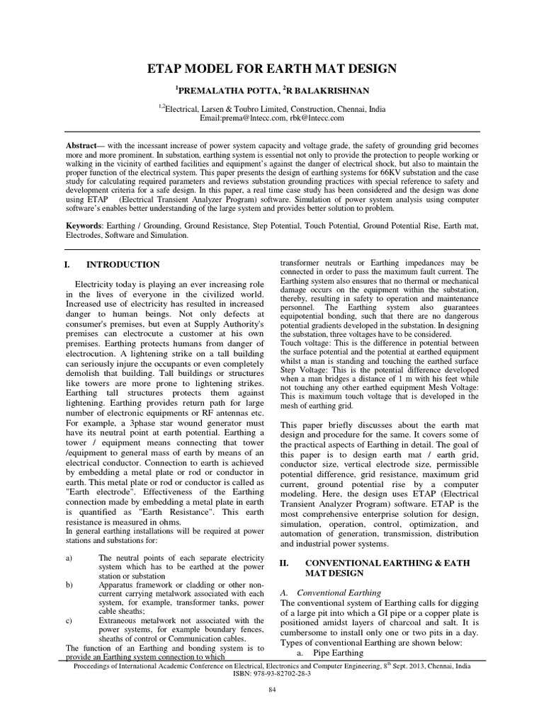 Earth mat | Electrical Substation | Electrical Resistivity And Conductivity