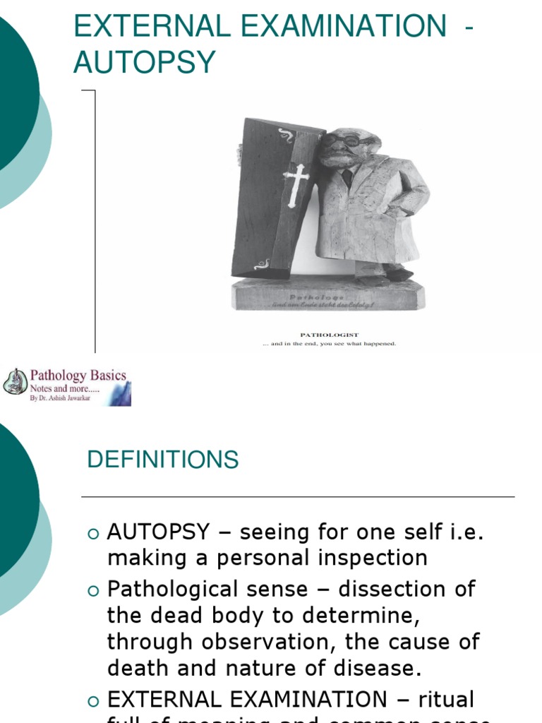 External Examination at Autopsy | Autopsy | Medical Specialties