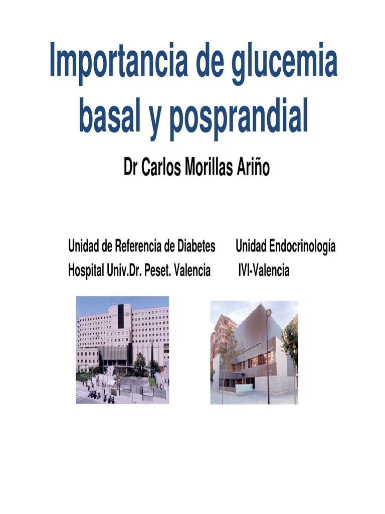 Glucemia Basal y Posprandial | Diabetes | Nivel de glucosa
