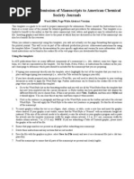 Template For Publication-Style (ACS) Reports | PDF | Abstract (Summary ...