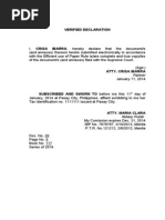 Verified Declaration Sample | PDF