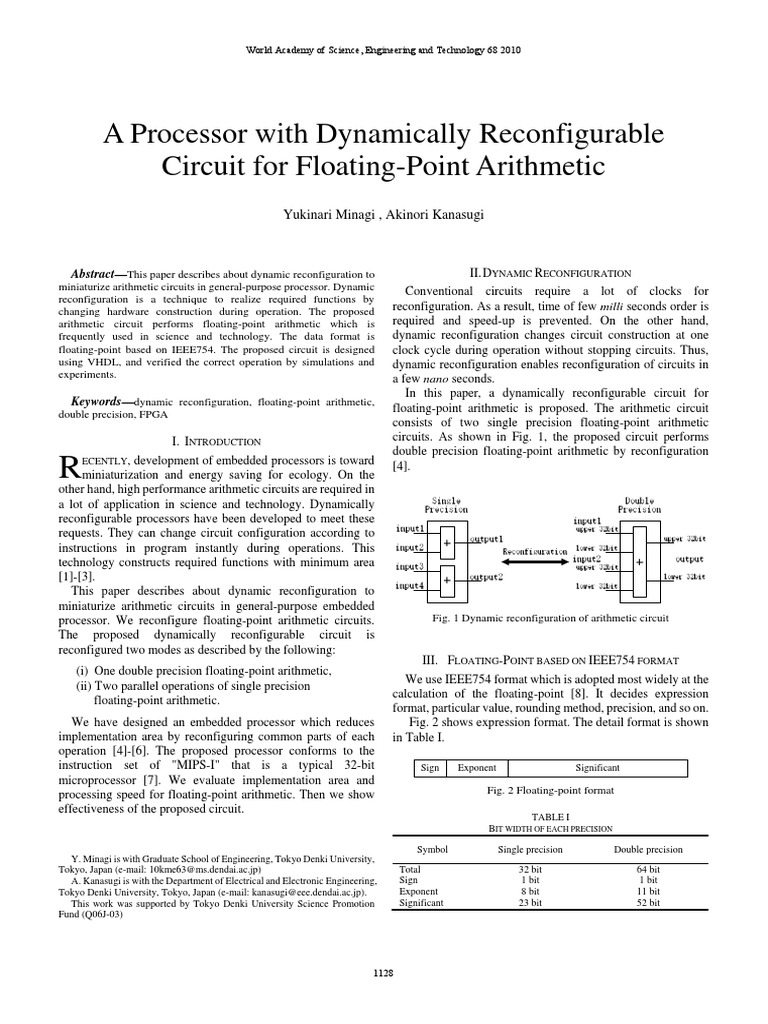 Floating Point Processor Instruction Set Mips Instruction Set 