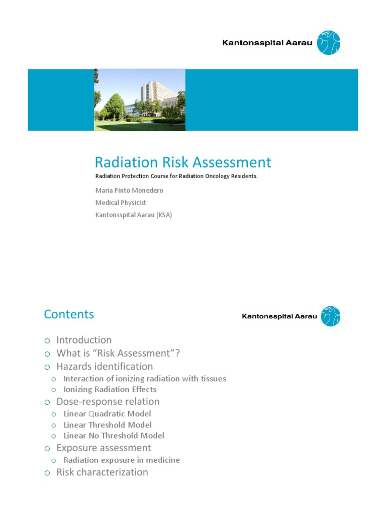 Radiation Risk Assessment | PDF | Radiation Therapy | Ionizing Radiation