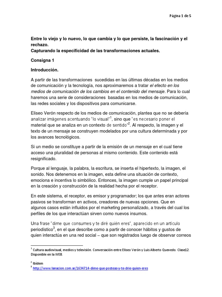 Entre Lo Viejo y Lo Nuevo. Rey, Manuel Balbino | PDF | Medios de ...