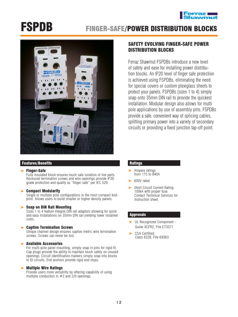 Finger Safe/Power Distribution Blocks | Electrical Connector | Fuse ...