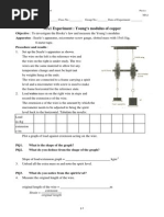 Young - S Modulus by Searle - S Method | PDF | Deformation (Engineering ...