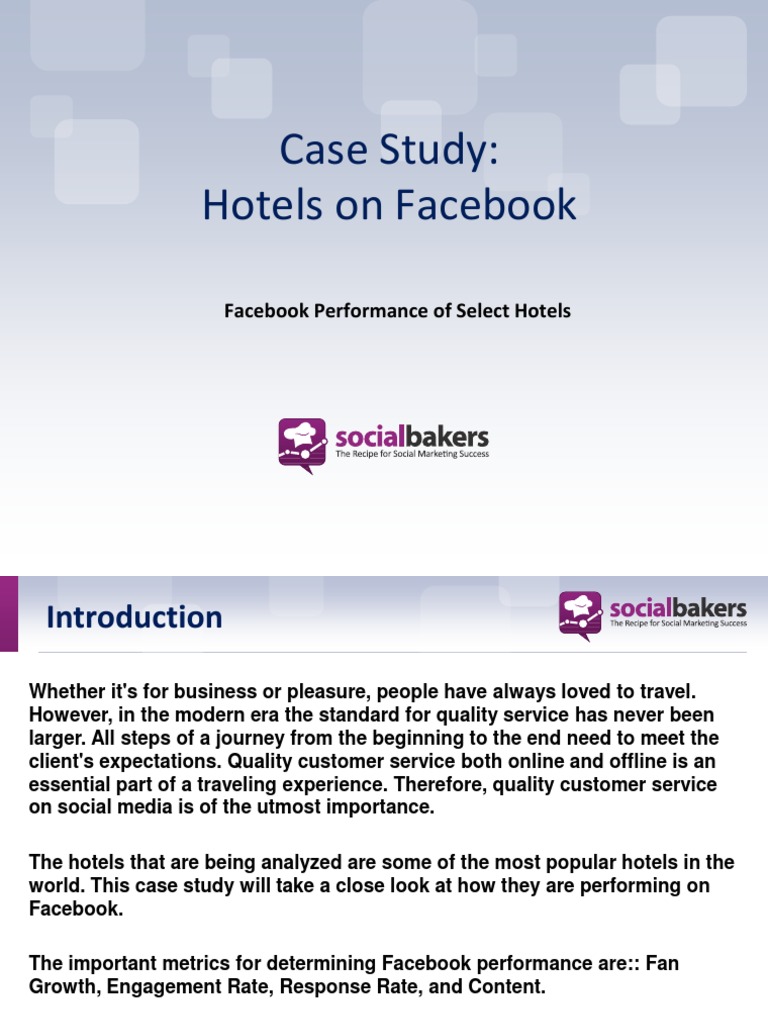Hotel Case Study | PDF | Hotel | Social Media