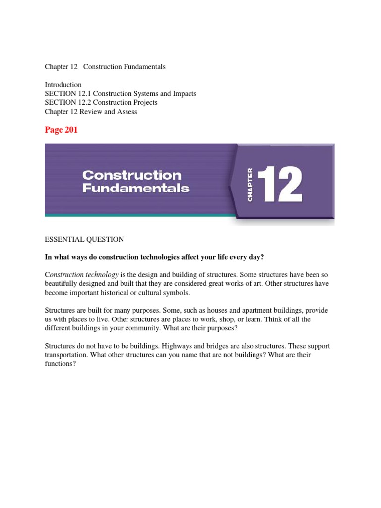 Chapter 12 Construction Fundamentals | PDF | Dam | Canal