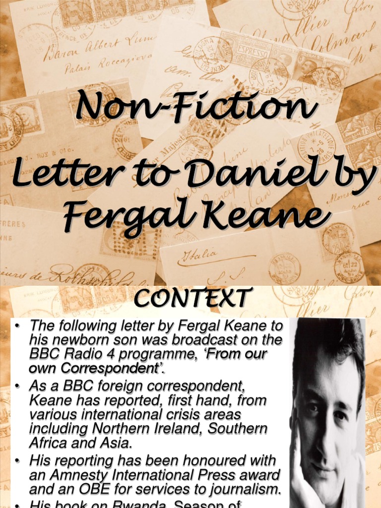 Letter To Daniel | Narrative | Narration