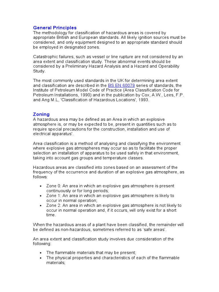 General Principles of Ex Equipment | PDF | Hazards | Gases