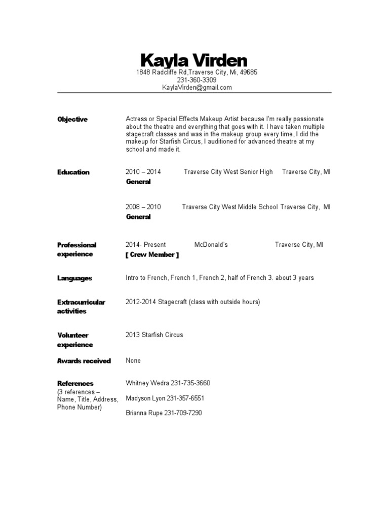 Resume Rules | PDF