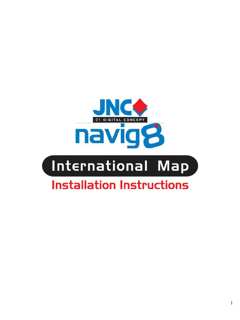 JNC Navig8 International Map Installation Instructions | PDF | Product ...