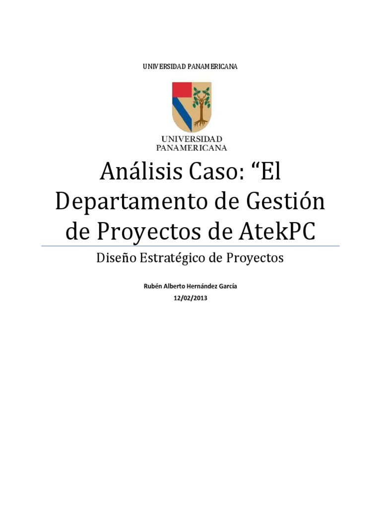 Analisis AtekPC | PDF | Gestión de proyectos | Toma de decisiones