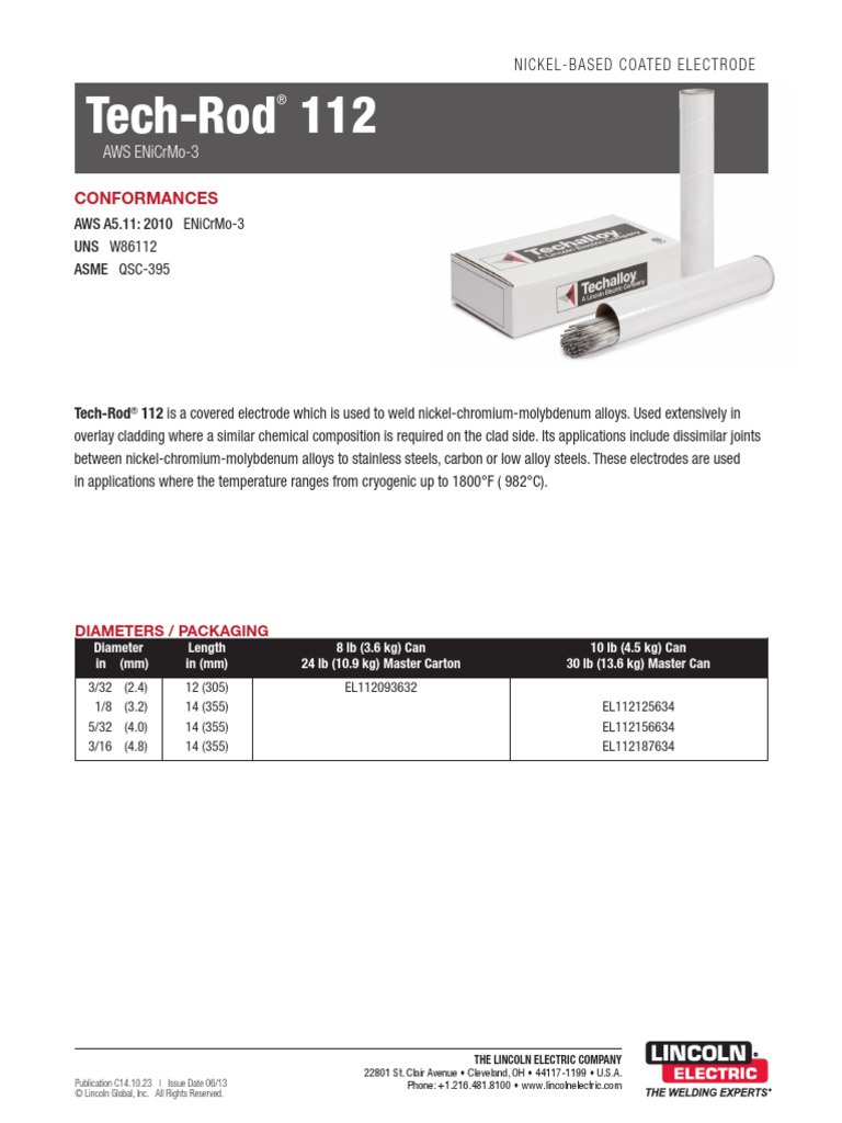 Techrod 112 PDF | PDF | Implied Warranty | Welding