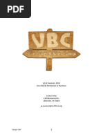 VBS Plan and Roster: Rotation Schedule: Each Section Ends 5 Minutes ...