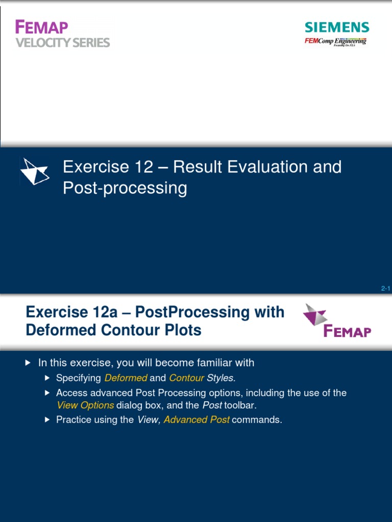 FEMAP Postprocessing | PDF | Contour Line | Animation