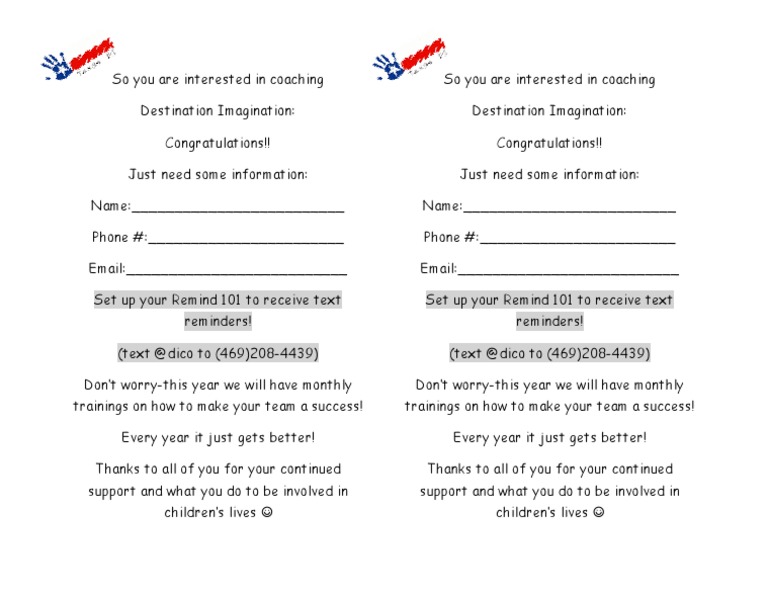 So You Are Interested in Coaching Form Di 2013 | PDF