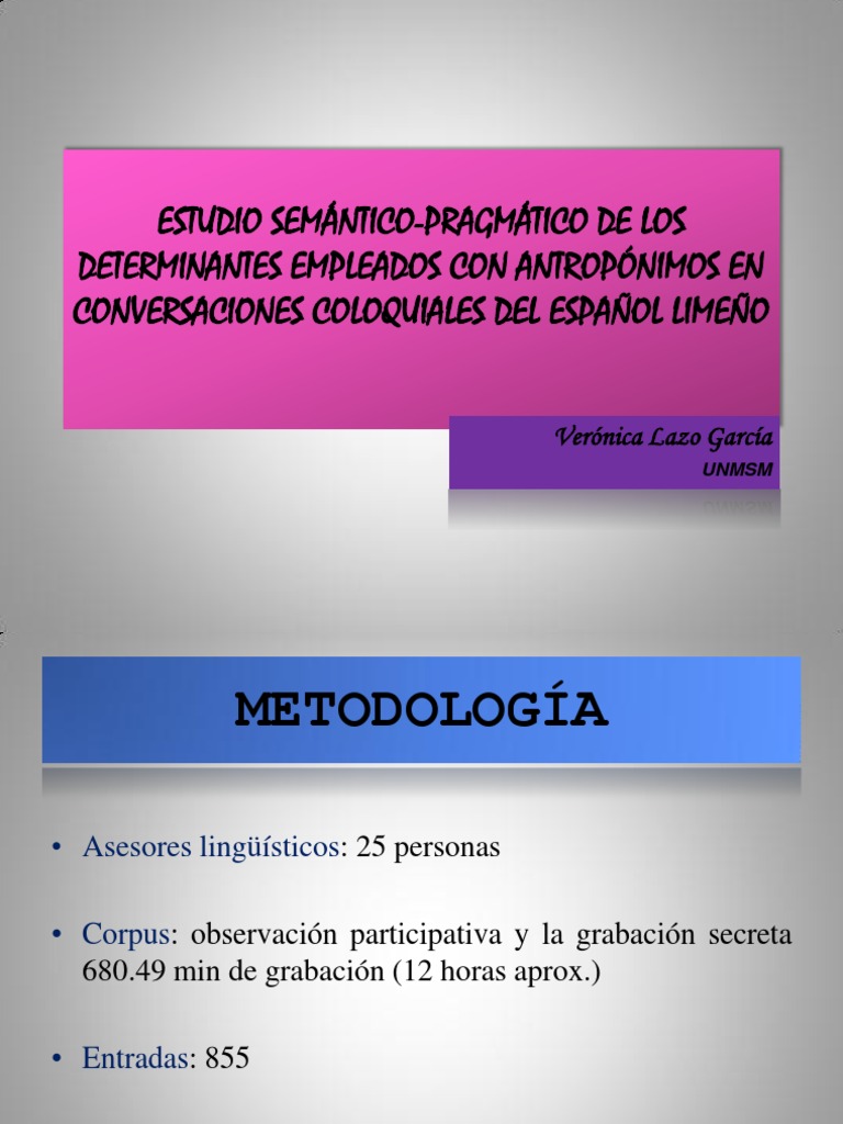 Veronica Lazo | PDF | Comunicación humana | Semántica