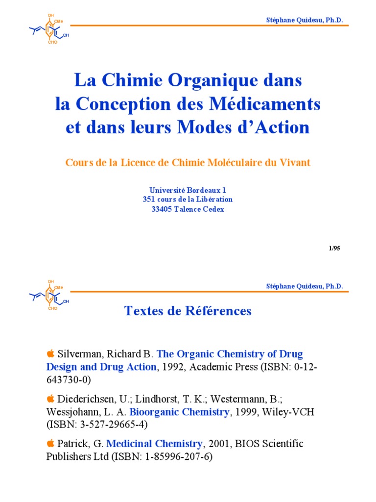Chimie Du Medicament PDF | PDF | Enzyme | Inhibiteur enzymatique