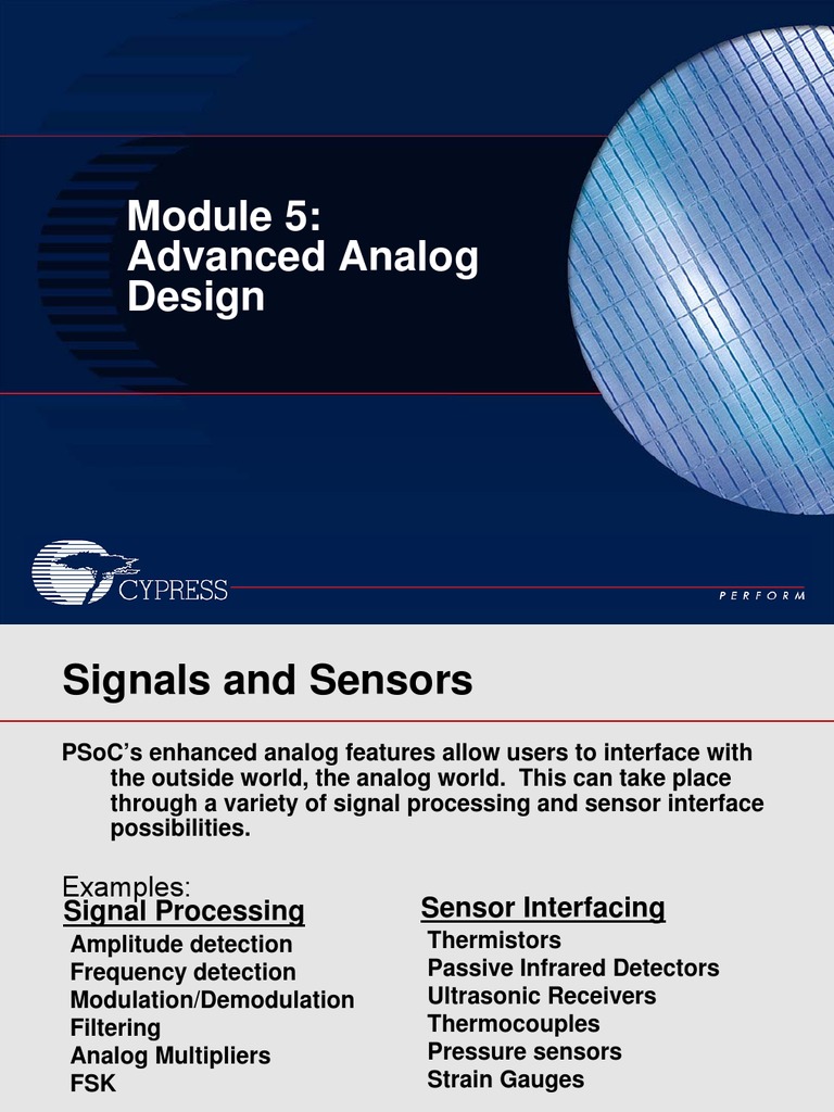 Psoc Module Advanced Analog Design 11 | PDF | Analog To Digital Converter | Sampling (Signal ...