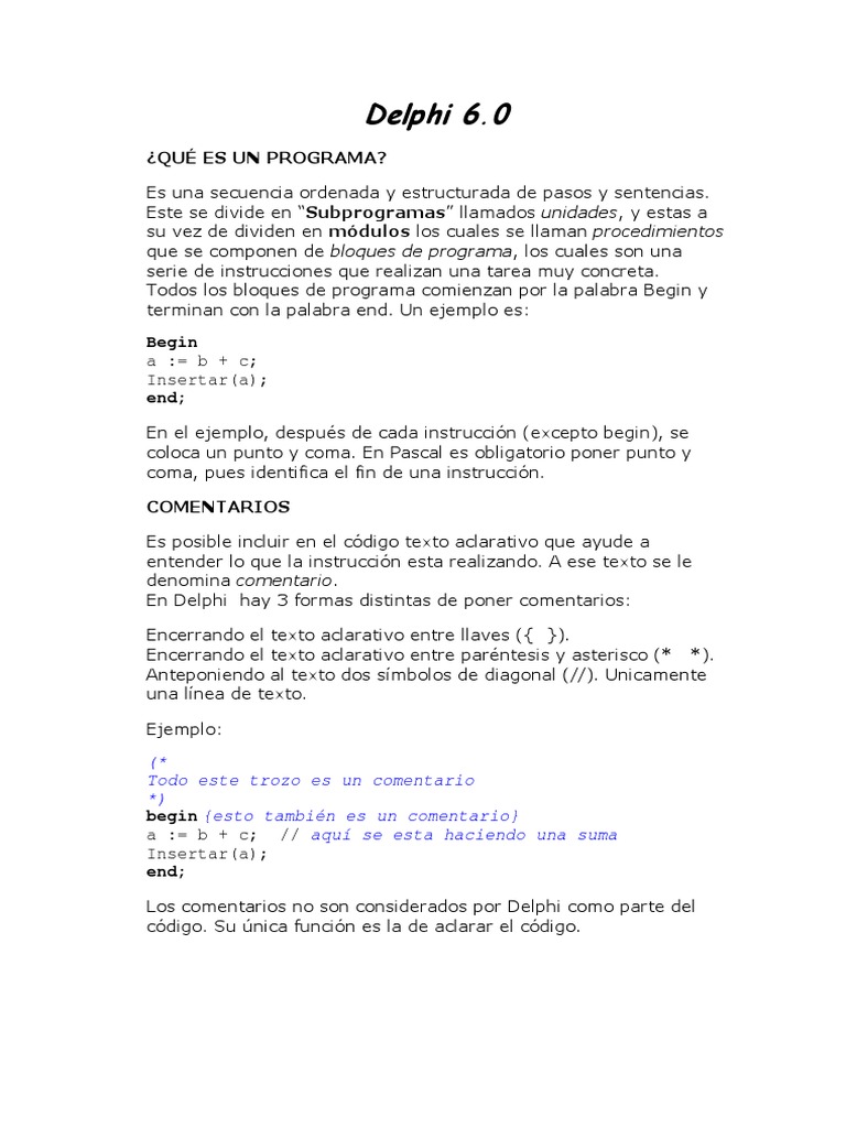Delphi 6 | PDF | Compilador | Programa de computadora