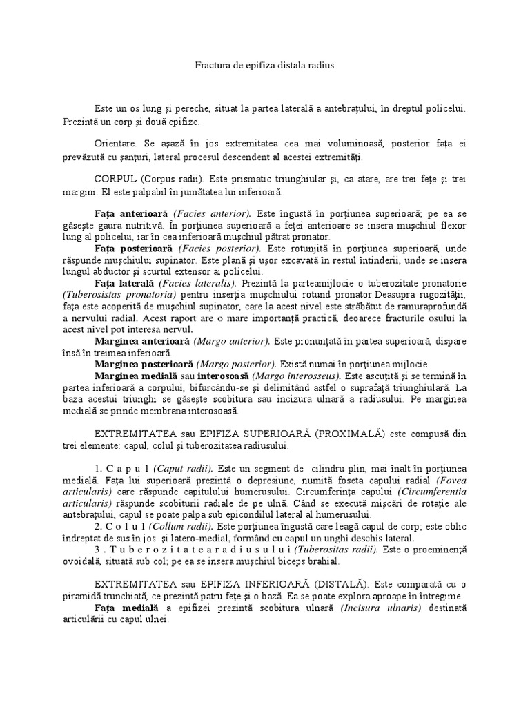 Fractura de Epifiza Distala Radius | PDF