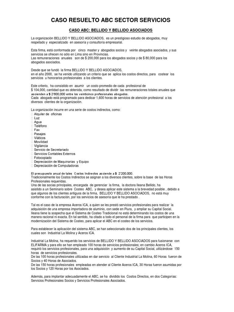 ABC Servicios | PDF | Aluminio | Lima