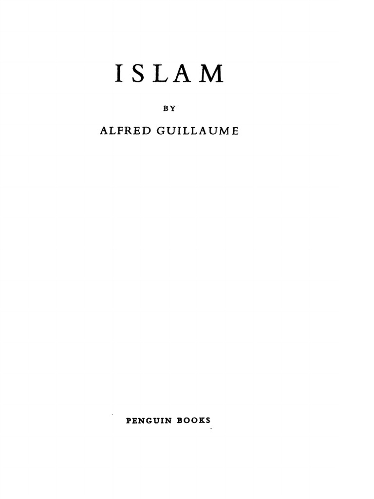 Islam by Alfred Guillaume | PDF